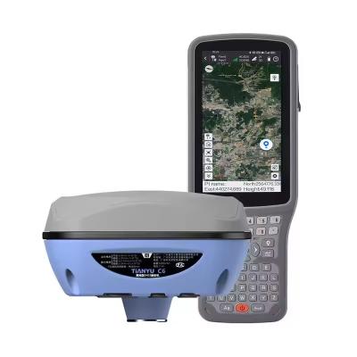 중국 국제 버전 GNSS RTK 시스템 TIANYU C6 MINI 기지 및 로버 스테이션 RTK GPS 조사 H6 휴대용 컨트롤러 판매용