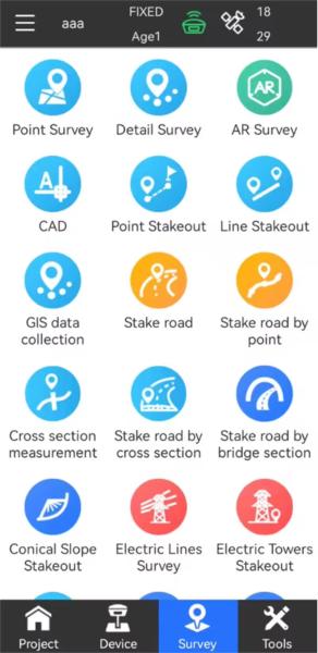 Foif Stonex E Survey Unistrong UFO Surpad 4.2 Software Android APP