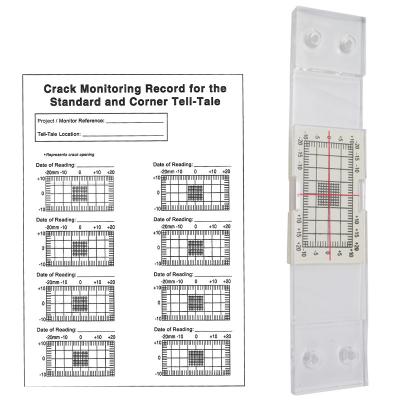 China Crack Gauge Monitor Accurate Crack Monitoring Record Tool Crack Measuring Instrument for Monitoring Wall Deformation and Cracks for sale