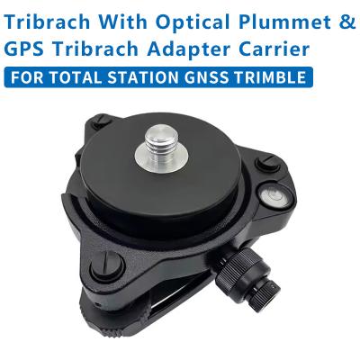 China Black Tribrach with Optical Plummet Fixed Adapter with 5/8X11 Thread for Total Station GNSS TRIMBLE Whole Set for sale