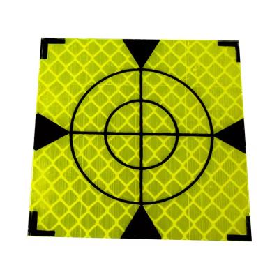 China 100pcs Size 60mm 20 30 40 50 80 Reflector Sheet For Total Station Survey Geography Fluorescent Green Triangle Reflective Sticker for sale