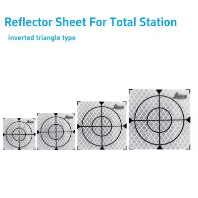 Cina 100Pcs Dimensione 20/30/40/50/60MM Foglio riflettente per LeicCa Total Station Survey Geografia Foglio di destinazione bianco Adesivo riflettente in vendita