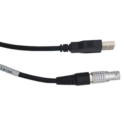 China Leica GPS RTK GS10/14/15/16 GEV162 GEV234 GEV218 GEV Series Data Transfer 8-pin Cable for Precise Data Transfer for sale
