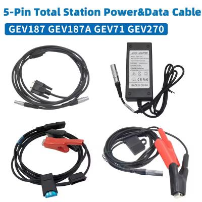 China 5 Pin Y Cable Adapter for Connecting Leica TS/TM60/50/30 Total Station to PC and Power for sale