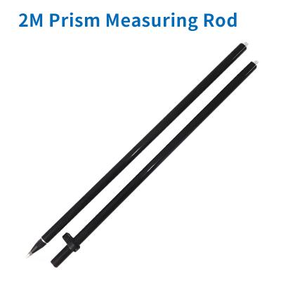 China 2M Prism Pole Fiber Survey Poles GPS Surveying Type Black Carbon Fiber for sale