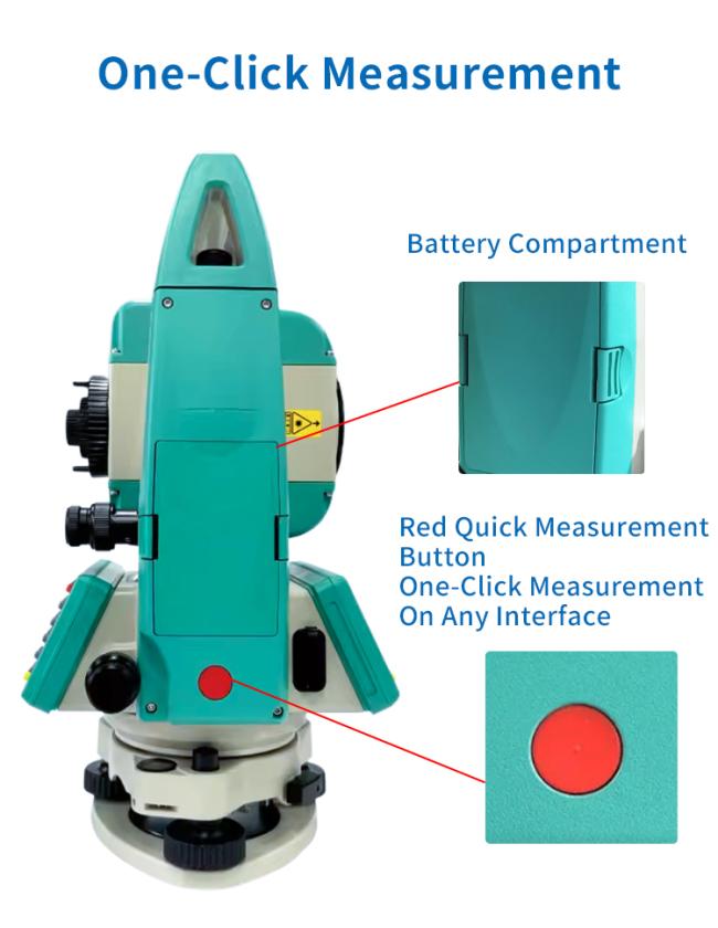 RUIDE RTS-822R10M Total Station display close-up