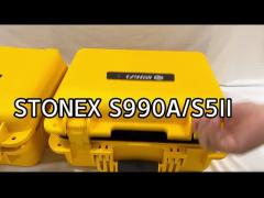 Stonex S990A GNSS RTK Station de base et récepteur Rover 800 canaux Radio interne 8 km