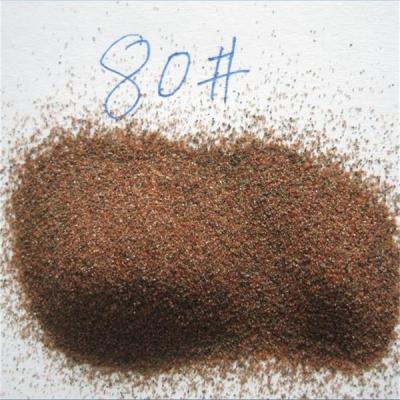 China Sandblasting abrasive 30-60mesh brown garnet sand for blasting for sale