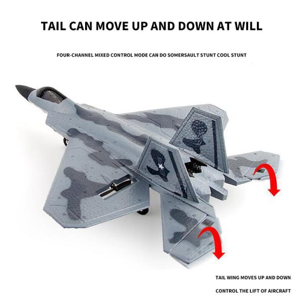 Quality Remote Distance 500M F22 Jet Powered Foam RC Plane Video Capture Resolution for sale