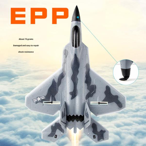 Quality Remote Distance 500M F22 Jet Powered Foam RC Plane Video Capture Resolution for sale