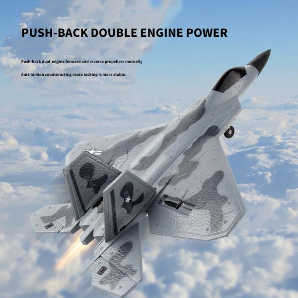 Quality Remote Distance 500M F22 Jet Powered Foam RC Plane Video Capture Resolution for sale