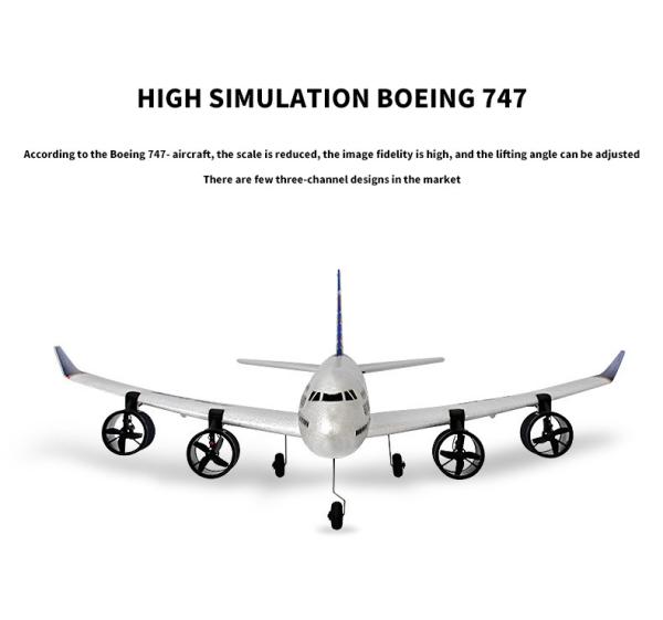 Quality AiJH 747 3CH Model Flying Jet Perfect for Beginner Operator Skill Level and 3 for sale