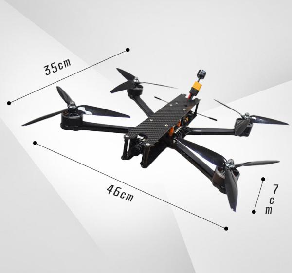 Quality Plastic Material Flh7 7-Inch FPV UAV with Night Vision Camera 3D View Mode LED for sale