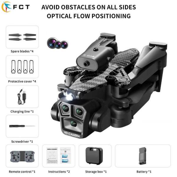 Quality K10 Max Mini Drone 8K Professional Triple Camera with Wide Angle Optical Flow for sale