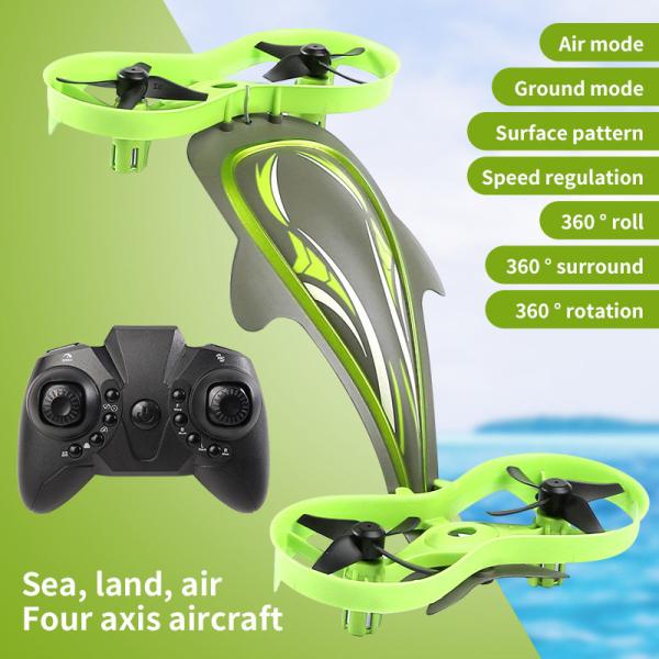 Quality 2.4G Small Toy Drone LH-X70 Marine Land and Air Three-Amphibious Remote Control for sale