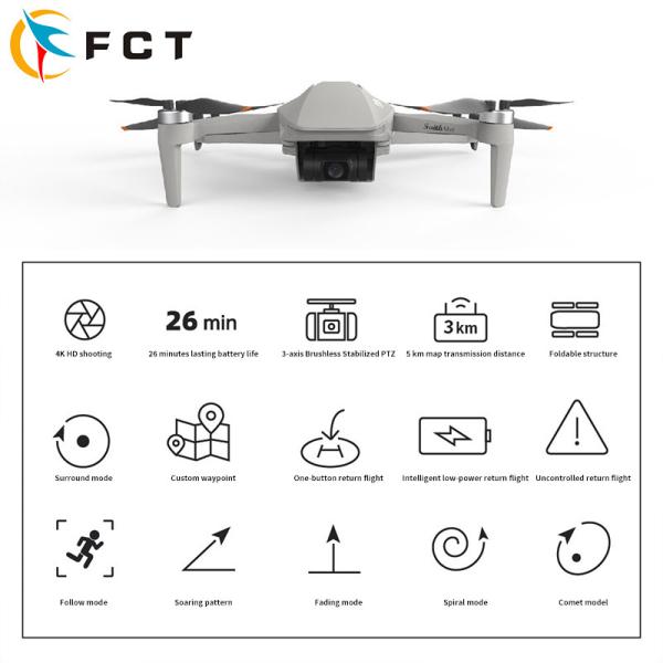 Quality Racing Drones C-fly Faith Mini 3km Control Distance 3-Axis Gimbal 5G WiFi 4K for sale