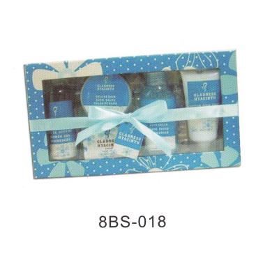 China Natural Bath And Body Gift Set With 150g Crystal Bath Salt #8BS-018 for sale