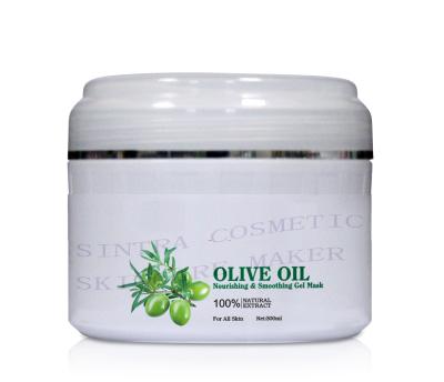 China Collagen Nature Blemish Skin Care , Olive Oil Nourishing & Smoothing Gel Mask HGMMZL-07 for sale