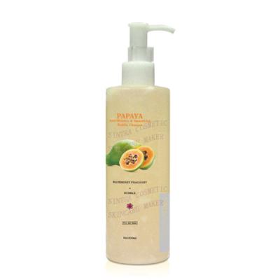 China Papaya Herbal Skin Lightening Cleanser 0.3L For Anti-Wrinkle HGBBXMN-05 for sale