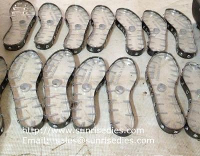 China Shoe Insole Steel Rule Cutting Dies On Clear Acrylic Base, clear steel rule dies making for sale