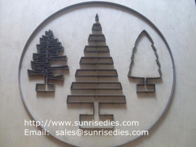 China Razor blade steel cutting die for Christmas paper cut, China steel die supplies, for sale