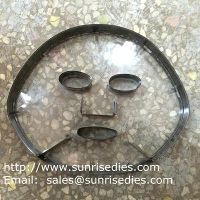 China Facial mask cutting steel knife dies, steel rule cutting die for cosmetic products for sale