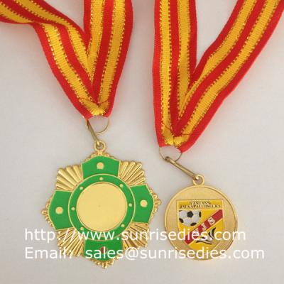 China Enamel engraved metal sport medals, color fill engraved sports medals and medallions, for sale