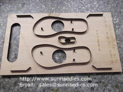 China Shoe insole steel rule cutting dies maker China, custom shoe cutting dies plywood, for sale