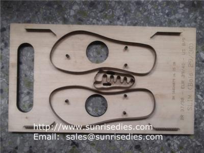 China Steel rule cutting dies for shoe insole, shoe upper, China cutting dies for shoes, for sale