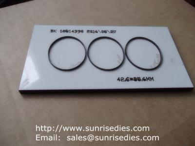 China Laser steel blade cutter on plastic base, Plastic base steel die cutter maker China for sale