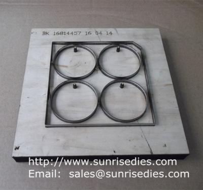 China Birch layer plywood steel rule dies, high density plywood steel rule cutting dies, for sale