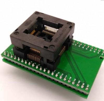 China programmer adapter QFP44 to DIP44 Burn-in Socket 0.8mm TQFP44 FQFP44 programmer adapter for sale