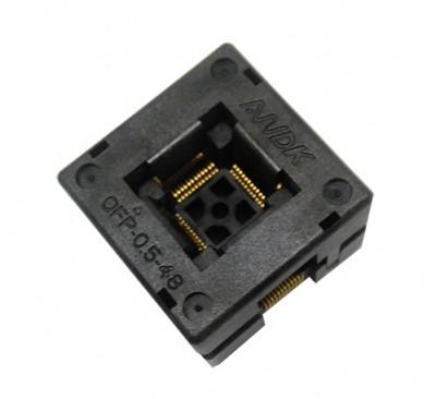 China programmer adapter QFP48 48 pin programming adapter 0.5mm pitch QFP48 48pin socket for sale