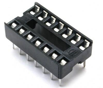 China programmer adapter 14-pin DIP IC socket 14 pin ZIF DIP IC Socket Solder Type for sale