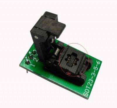 China programmer adapter SOT23-6-0.95mm SOT23 programming adapter SOT23 socket adapter for sale