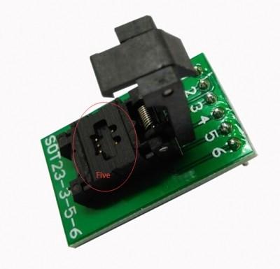 China programmer adapter SOT23 programming adapter SOT23-5-0.95mm SOT23 socket adapter for sale