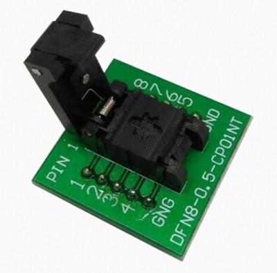 China programmer adapter DFN8 programming adapter 2×3 0.5mm QFN8 socket adapter for sale