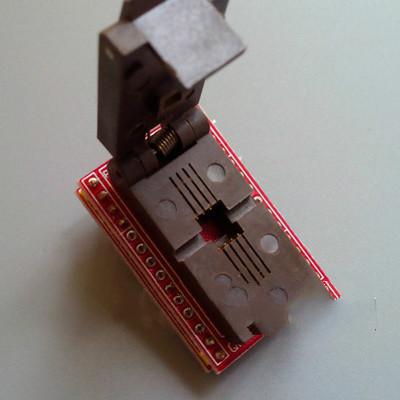 China programmer adapter WSON8 MLF8 DFN8 to DIP8 Test Socket 0.5mm 0.65mm 1.27mm pitch for sale