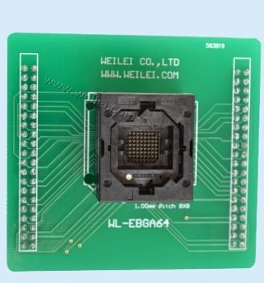 China programmer adapter EBGA64 adapter for wellon programer 1.0mm pitch BGA64 for sale