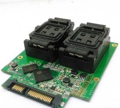 China Test socket BGA316 test socket SSD Hard disk test fixture with SM2246EN for sale