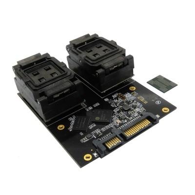 China Test socket BGA152 BGA132 to DIP48 programming adapter SATA HDD test socket for sale