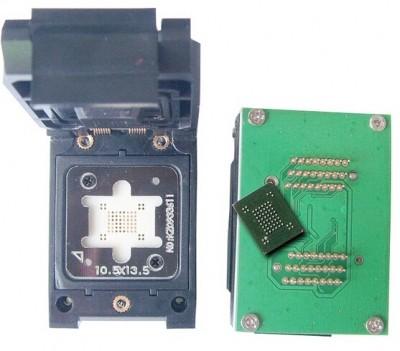 China Test socket BGA63 To DIP48 IC Test Socket BGA63 flash programming adapter for sale