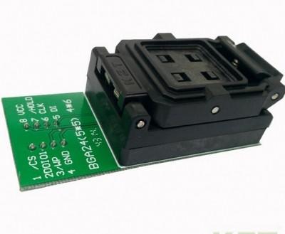 China Test socket BGA24 To DIP8 8 pin Test Socket BGA24 flash programming adapter for sale