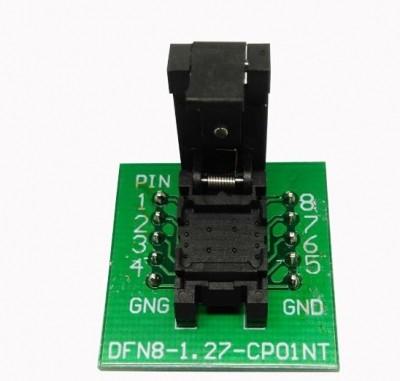 China Test socket DFN8 programming adapter 6×8 1.27mm QFN8 socket adapter for sale