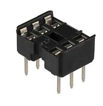 China Test socket 6 pin DIP IC socket 6-Pin DIP IC Base Socket Solder Type for sale