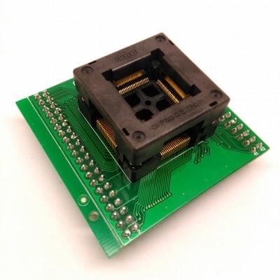 China Test socket TQFP80 FQFP80 QFP80 programmer adapter 0.5mm IC socket for sale