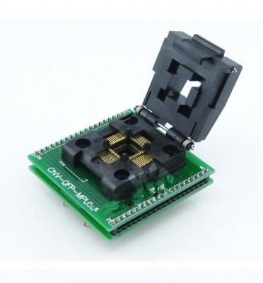 China Test socket 0.8mm TQFP44 QFP44 to DIP40 40pin programmer Adapters for sale