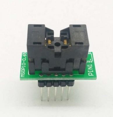 China Test socket Simple MSOP10 to DIP10 IC test socket adapter SSOP10 0.5mm for sale