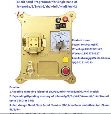 China iPhone 5S 6 Plus Mini4 3 2 Air 64 bit programmer nand Repair remove unlock hdd Serial Number SN iphone5s 6p unlock air1 for sale