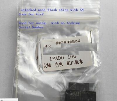 China unlocked ipad6 air2 nand flash chip 16GB with serial number sn Code,100% ipad hdd chip tested well bypass ipad icloud fo for sale